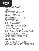CORE COMPETENCY SESSION PLAN 3 Eim | PDF | Electrical Wiring | Lighting
