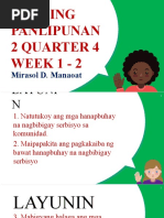 Q4 AP2 Serbisyong Kasapi NG Komunidad | PDF