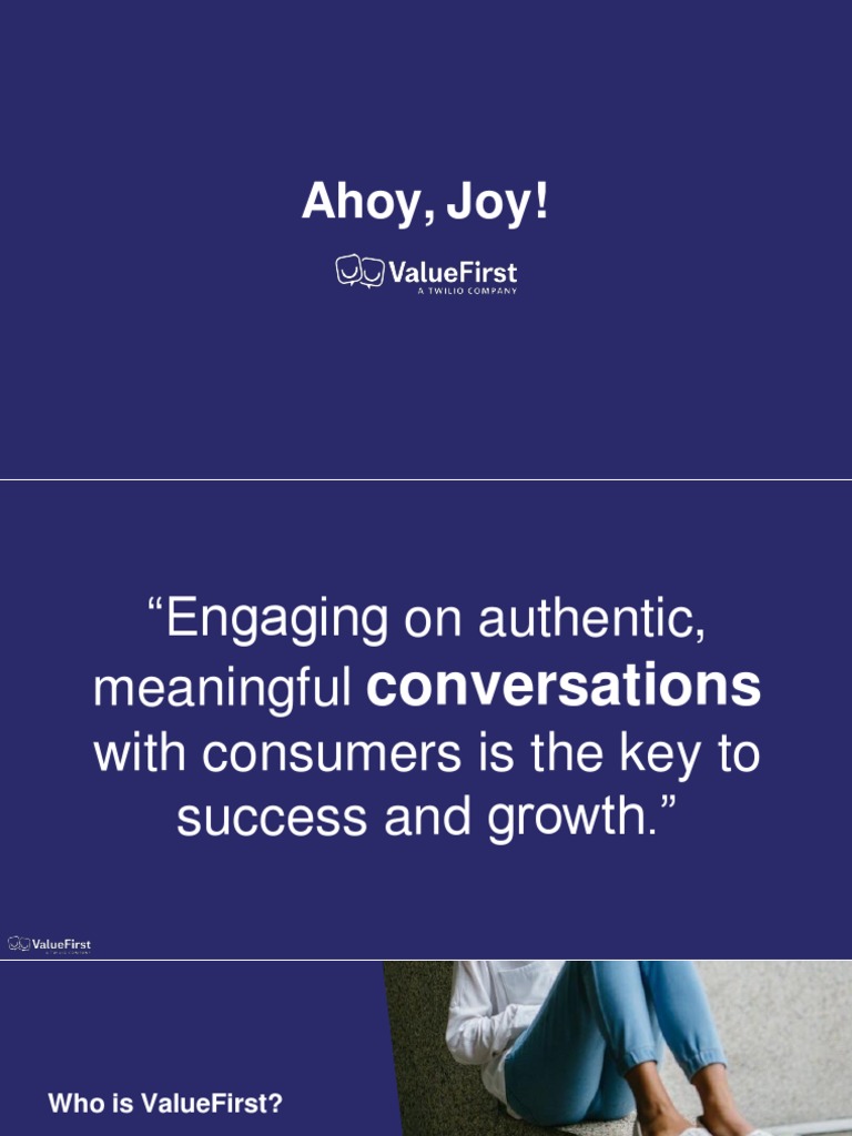 ValueFirst, A Twilio Company | PDF | Computing | Information Technology