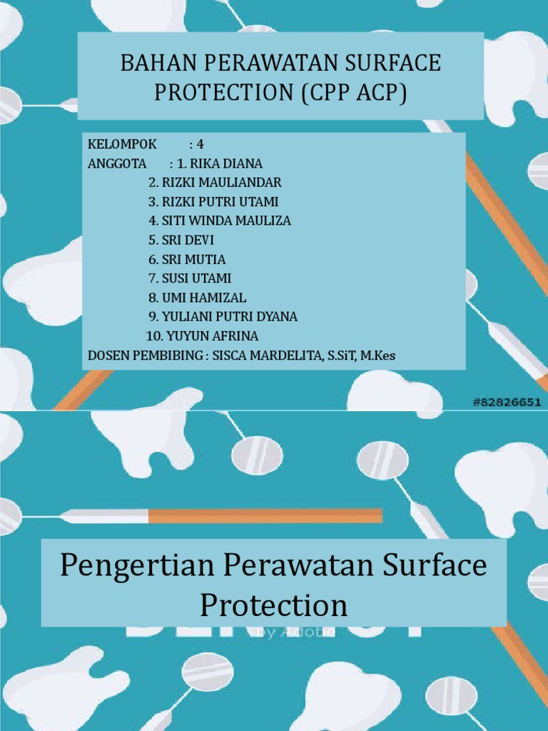 BAHAN PERAWATAN SURFACE PROTECTION Dengan CPP ACP | PDF