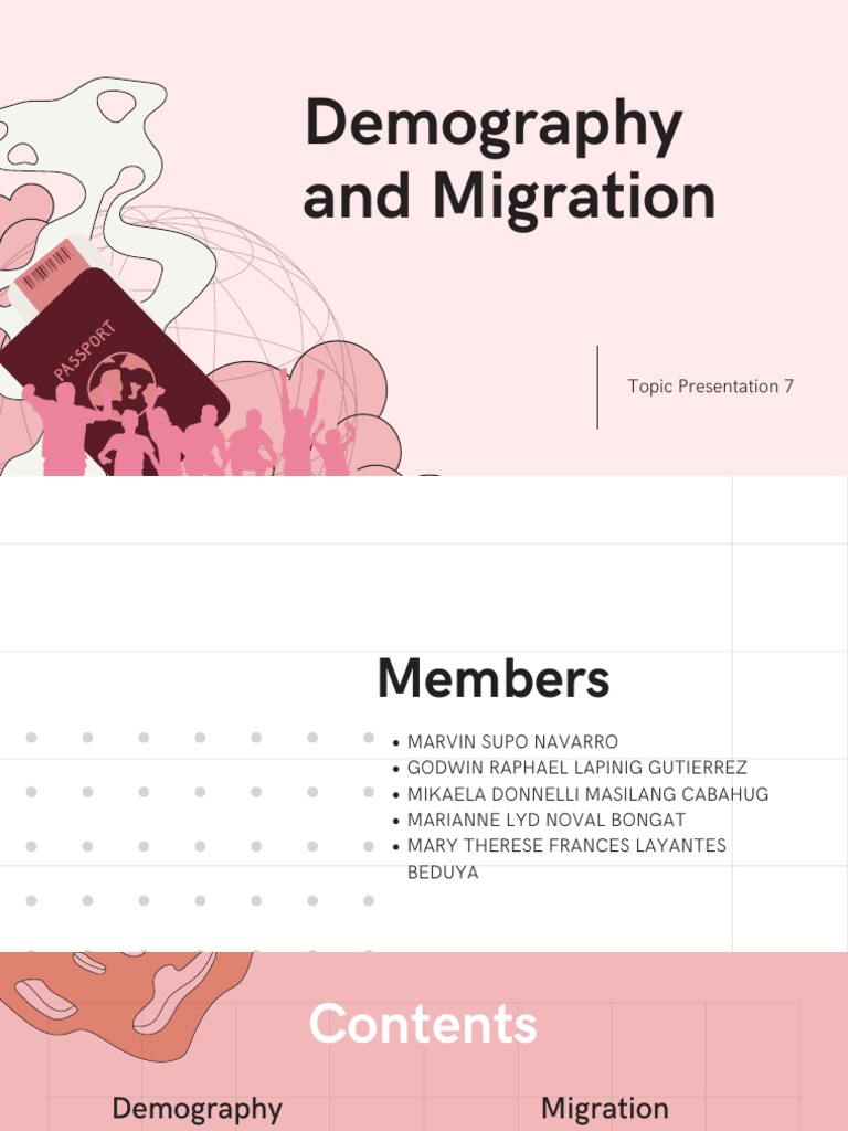 Topic Presentation 7 | PDF | Demography | Human Migration