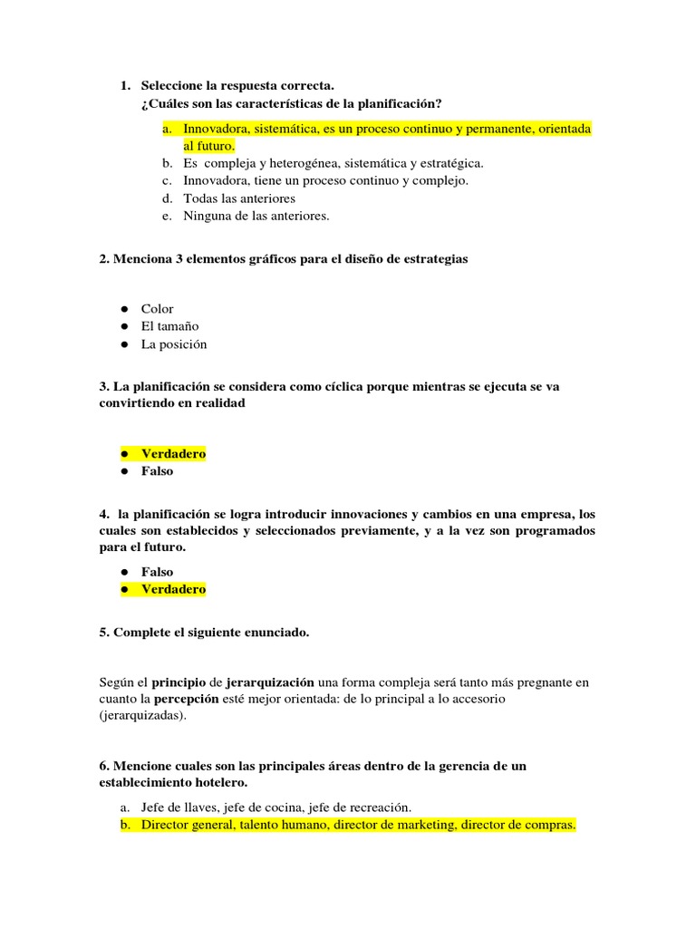 Preguntas Gestion | PDF | Marketing | Hotel