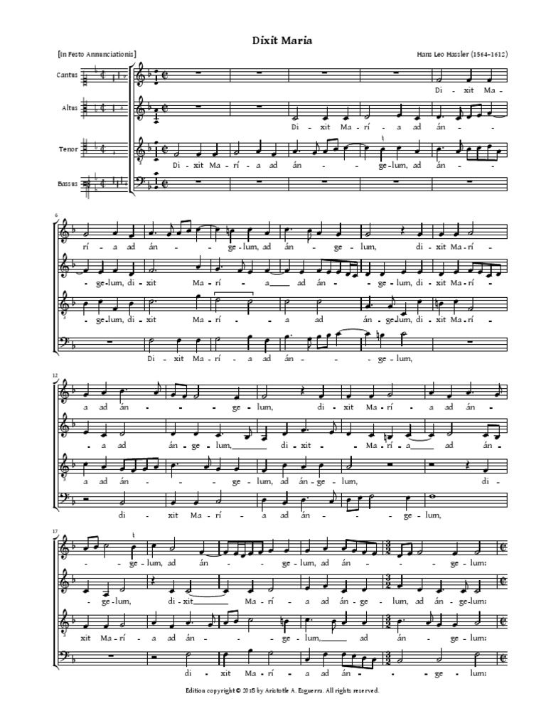 02 - Dixit Maria - Hassler | PDF