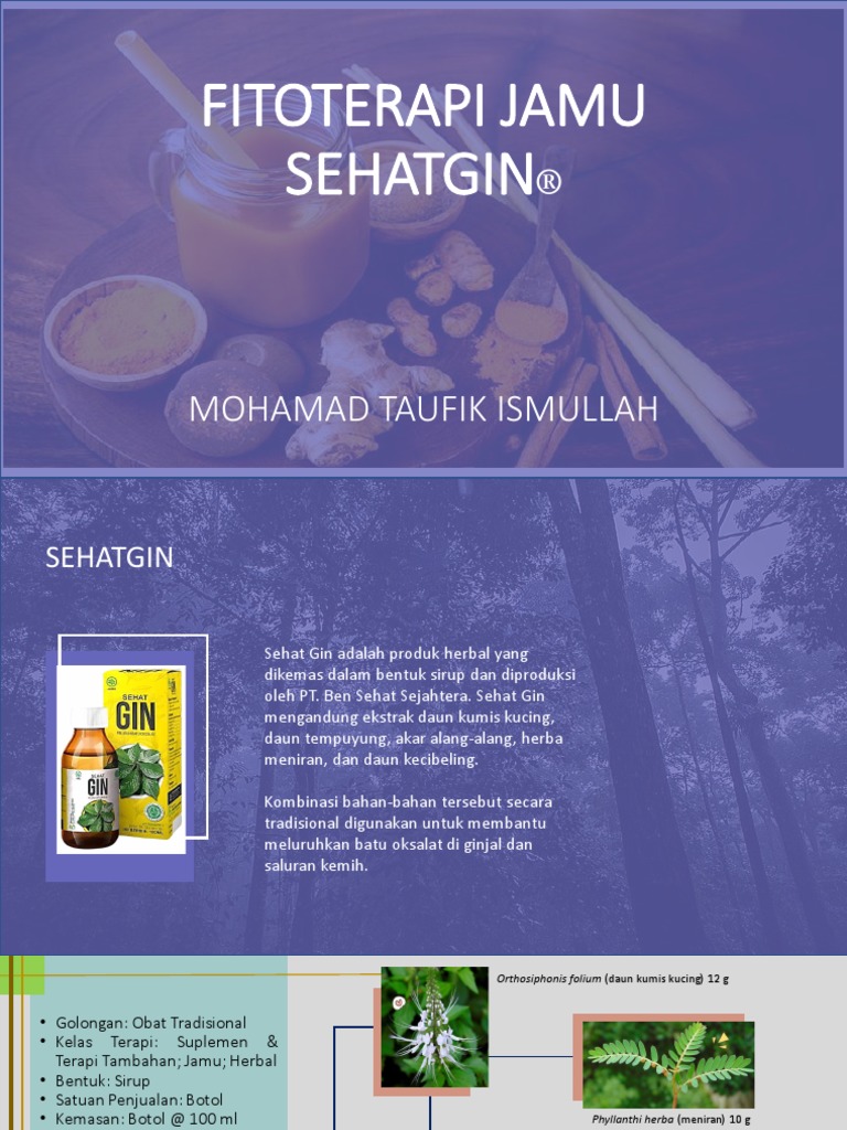 Jamu Herbal SehatGin | PDF | Kesehatan Holistik