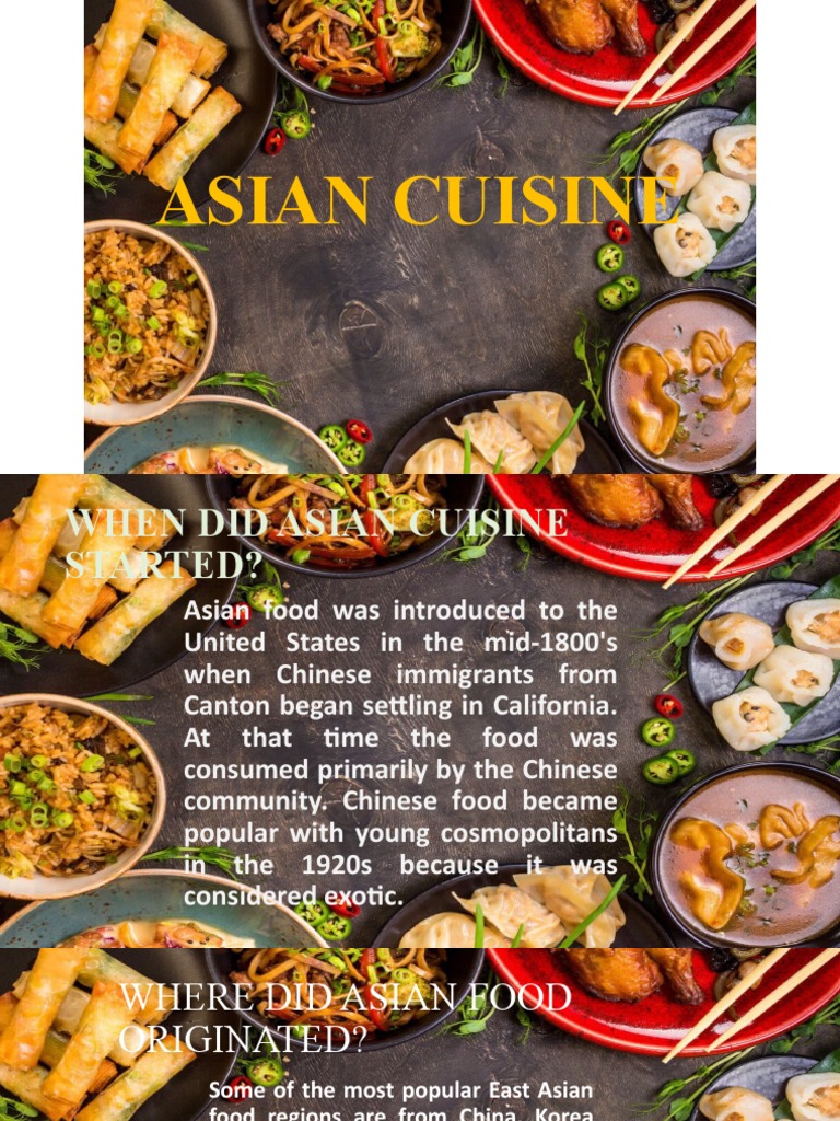 Asian Cuisine History | PDF