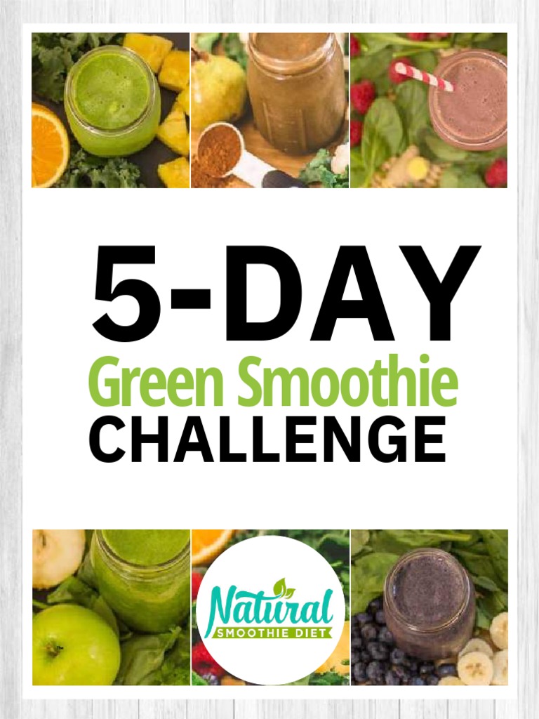 5 - Day Green Smoothie Challenge-Compressed | PDF | Smoothie | Leaf Vegetable