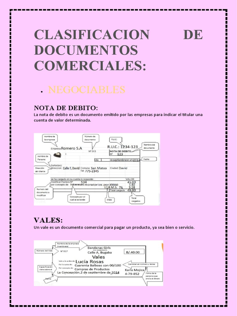 Clasificación De Documentos Comerciales – JQMCLV