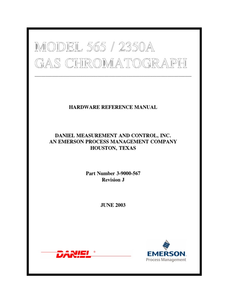 Daniel Measurement and Control Gas Chromatograph System Manual | PDF