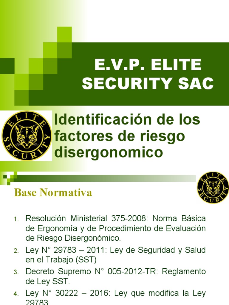 Identificación de Los Factores de Riesgo Disergonomico | PDF | Factores humanos y ergonomía