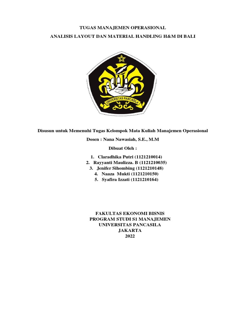 Analisis Layout Dan Material Handling | PDF
