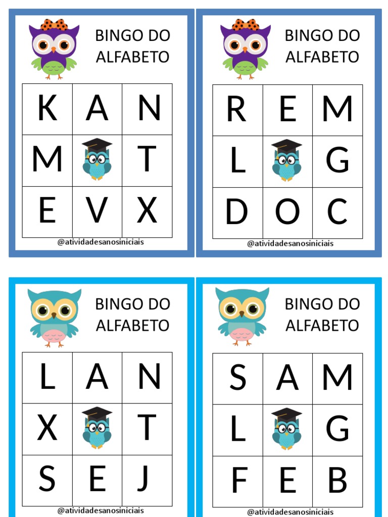 Bingo Das Letras | PDF | Imagem | Internet