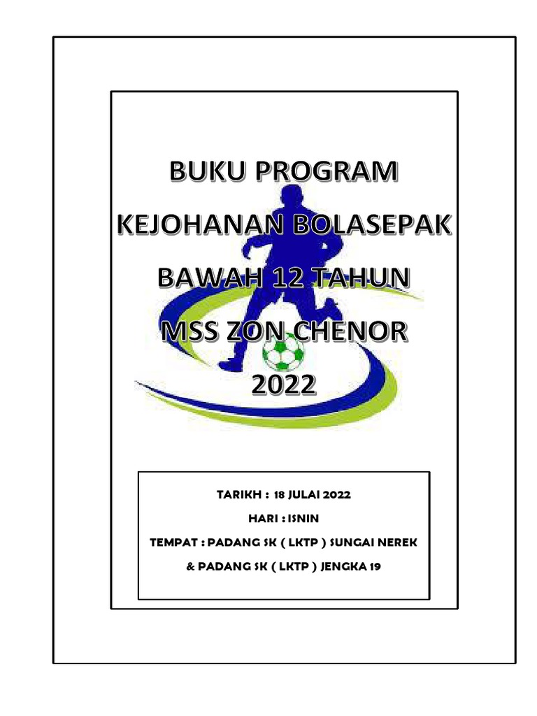 Buku Program Bolasepak MSS Chenor 2022 | PDF
