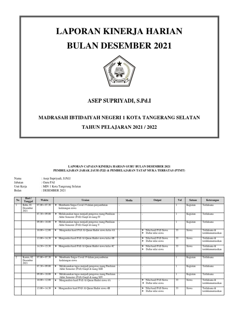 12 LKH Desember 2021 | PDF