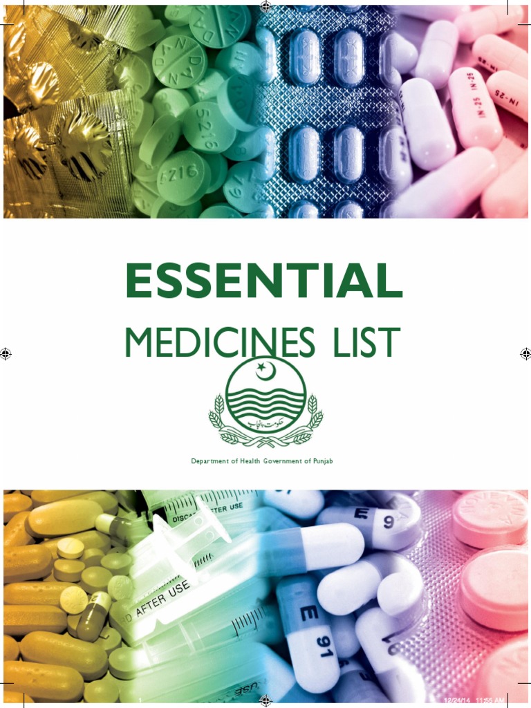 Essential Medicines Lists Punjab 2014 | PDF | World Health Organization ...
