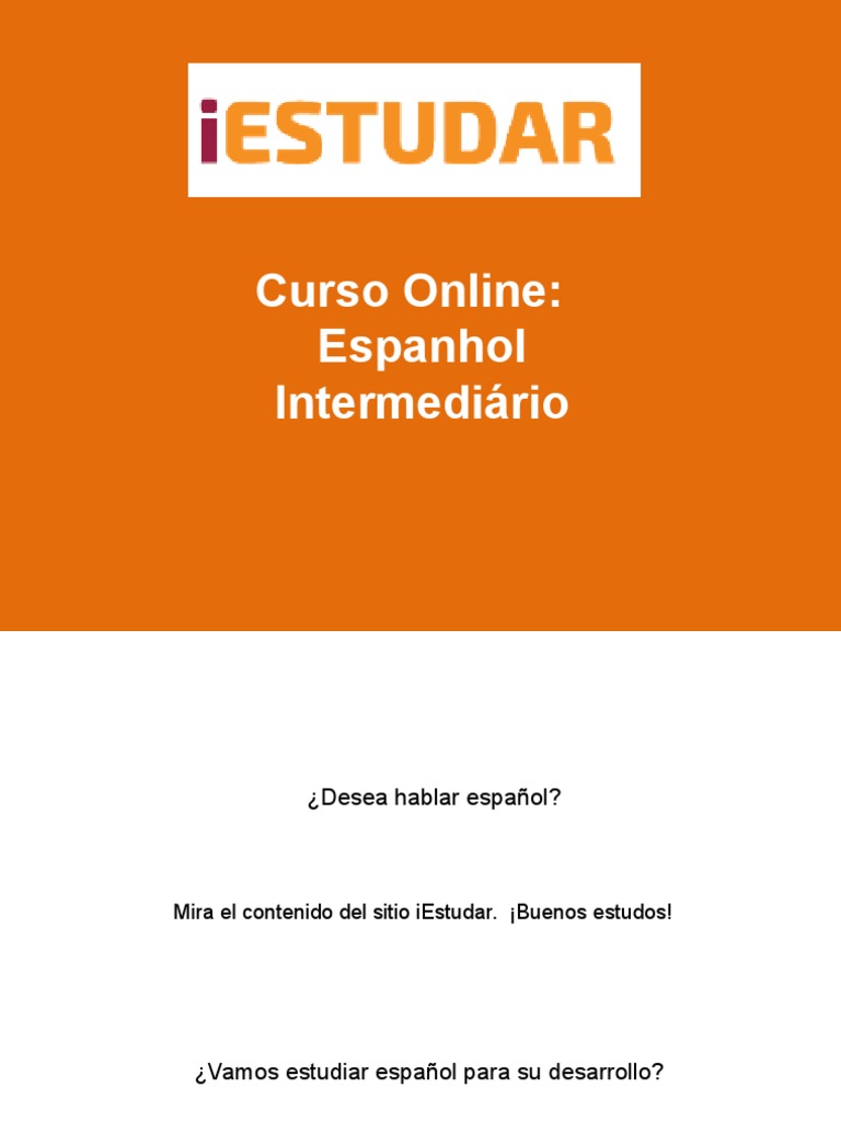 Curso de Espanhol Intermediário PDF | PDF | Color
