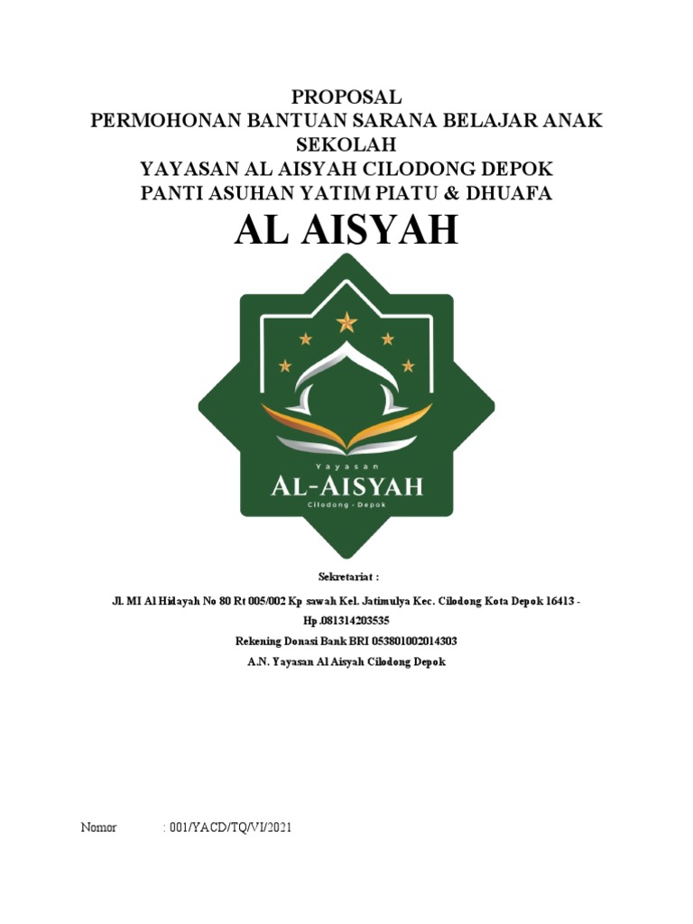 Contoh Proposal Al Aisyah 2 | PDF