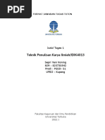 Tugas 2 - Teknik Penulisan Karya Ilmiah | PDF | Karier & Perkembangan