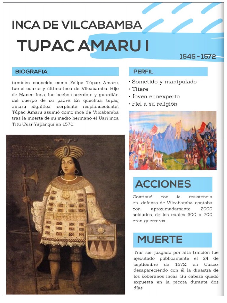 Tupac Amaru 1 - Inca Vilcabamba | PDF