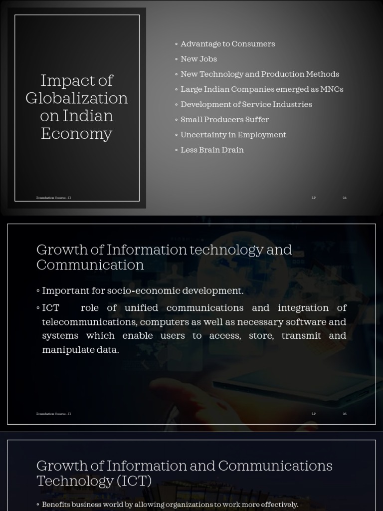 Globalization and ICT's Impact on India | PDF | Information Technology ...