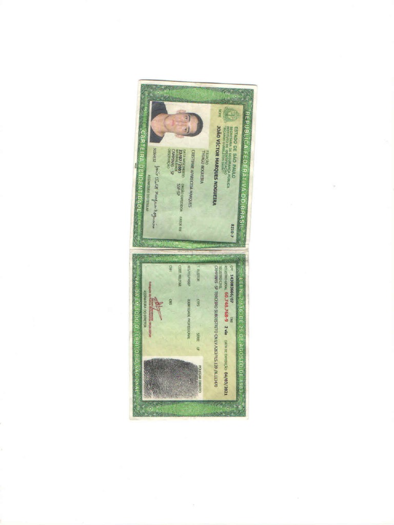 RG Novo Joao Victor 02 | PDF