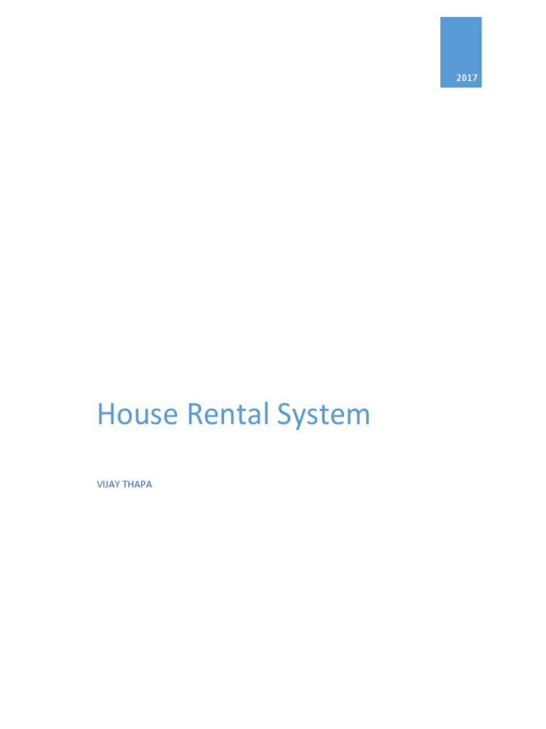 House Rental System | PDF | Databases | Object Oriented Programming