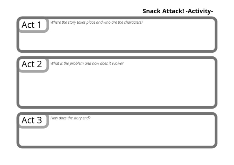 (Short Film) Snack Attack - Activity | PDF | Self-Improvement | Science ...