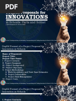 DepEd Format of A Project Proposal For Innovation in Schools | PDF ...