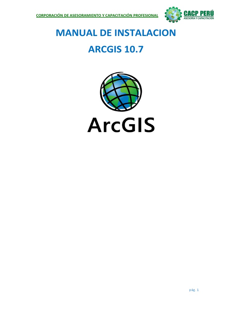 Manual de Instalacion Arcgis 10.7 | PDF