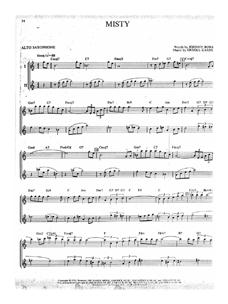 Misty Dueto Sax Alto | PDF