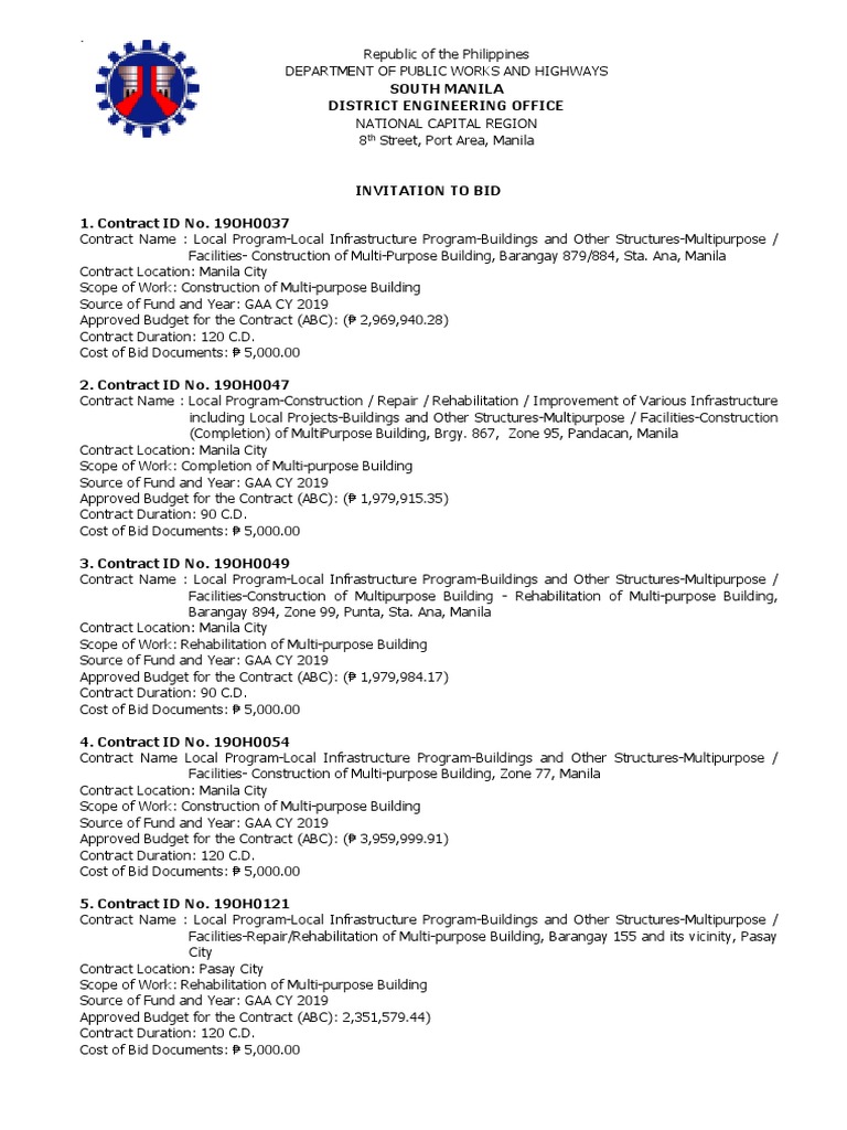 South Manila District Engineering Office | PDF | Manila | Justice