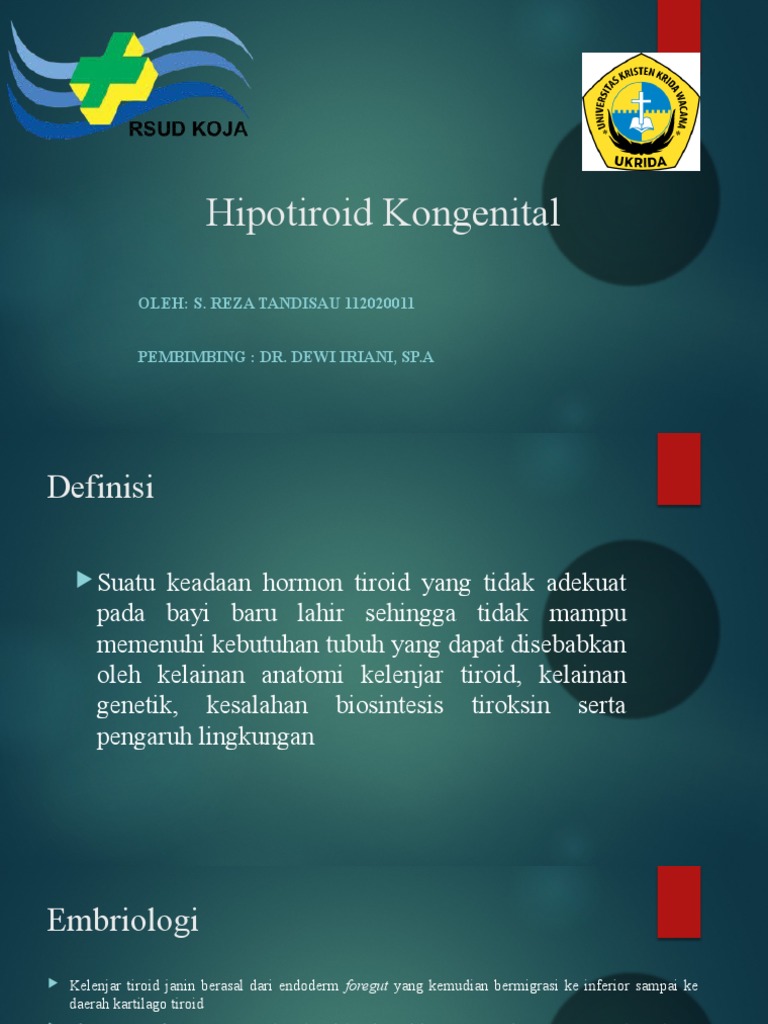Hipotiroid Kongenital | PDF