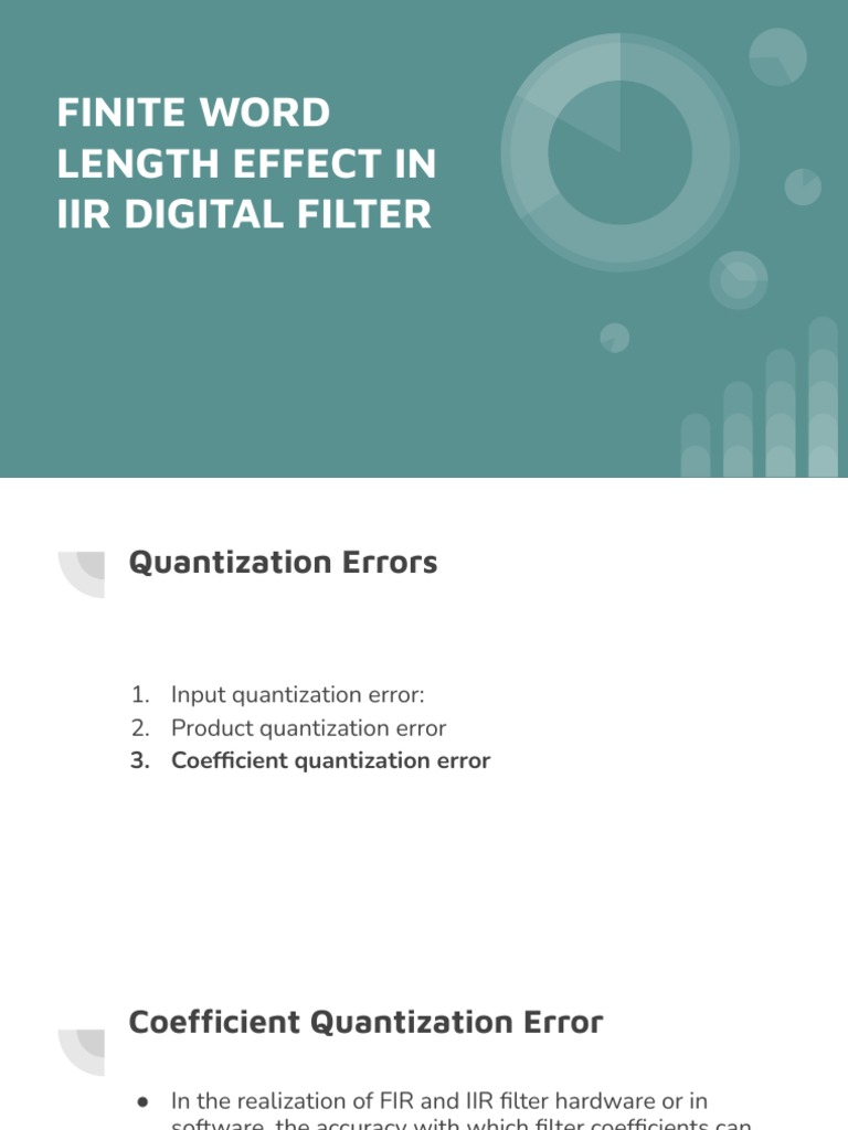 Finite Word Length Effect In Iir Digital Filter Pdf