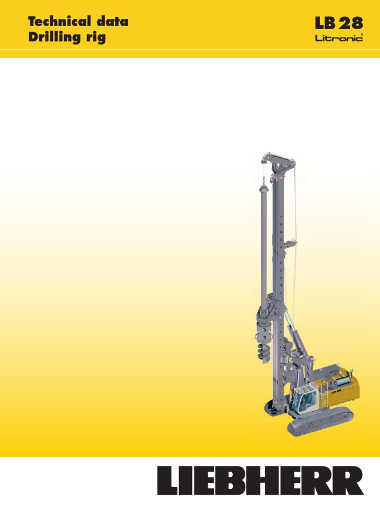 Technical Data Drilling Rig | PDF | Drilling | Gear