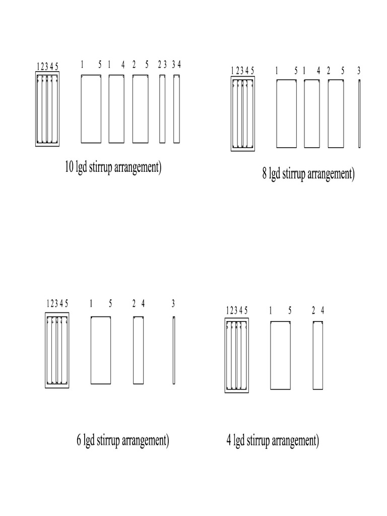 Stirrup Arrangements For Beams | PDF | Technology & Engineering