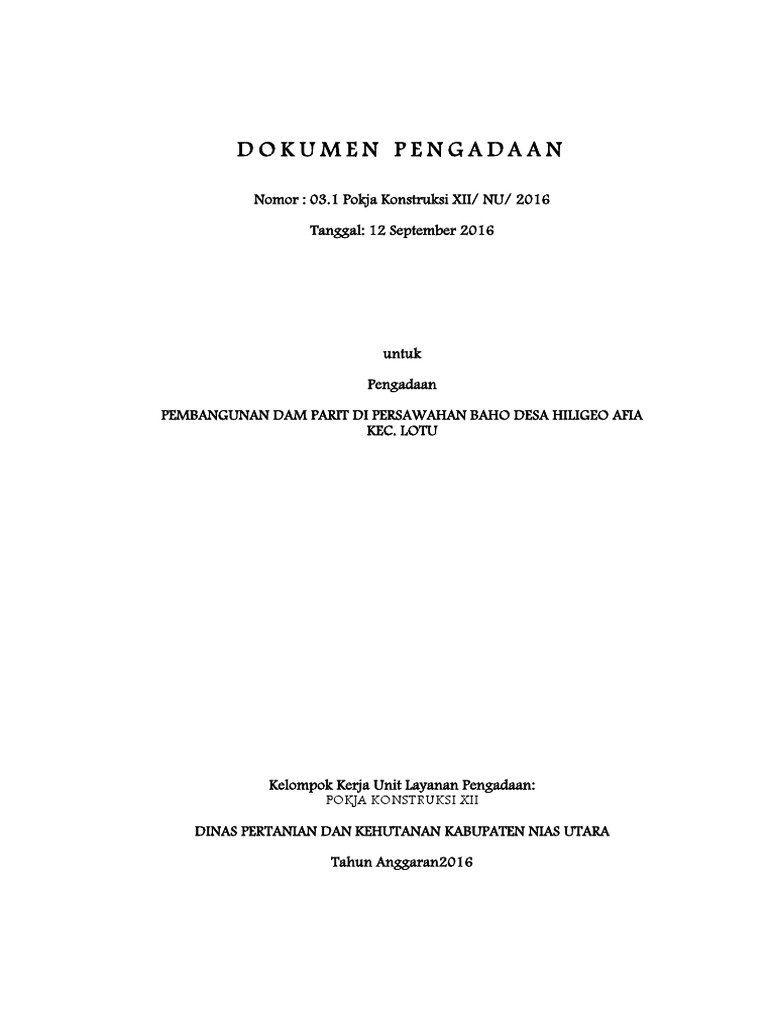 Dam Parit Lotu | PDF