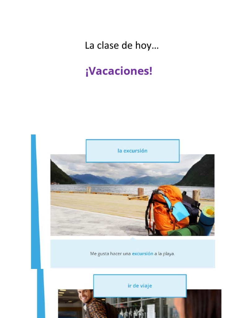 Actividades y Alojamiento en Vacaciones | PDF