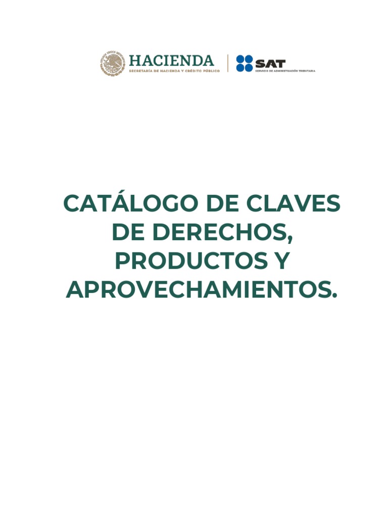 Claves SAT | PDF | México | Contaminación