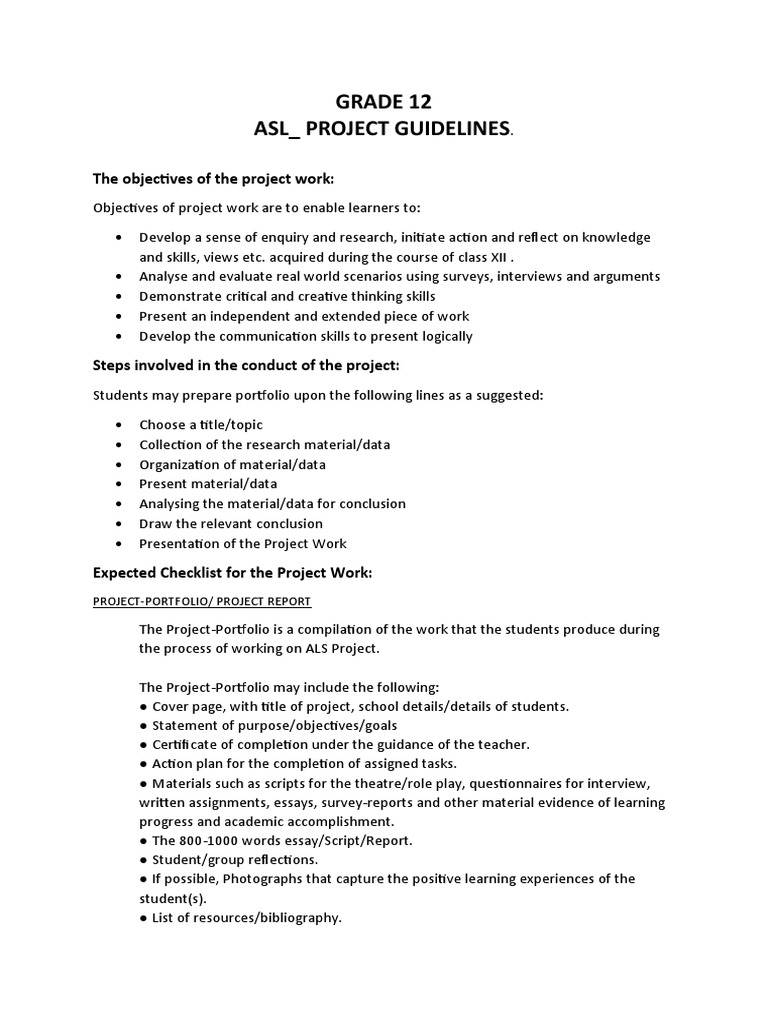 12_PROJECT WORK | PDF | Essays | Learning