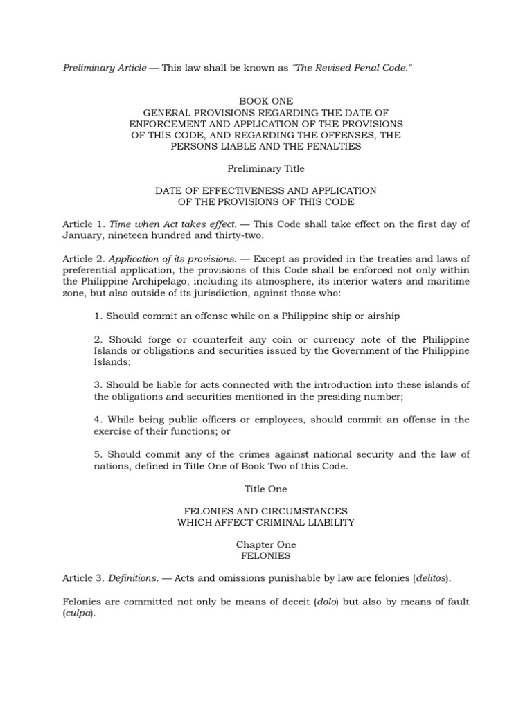Revised Penal Code Book 1 1-113 | Pardon | Crimes