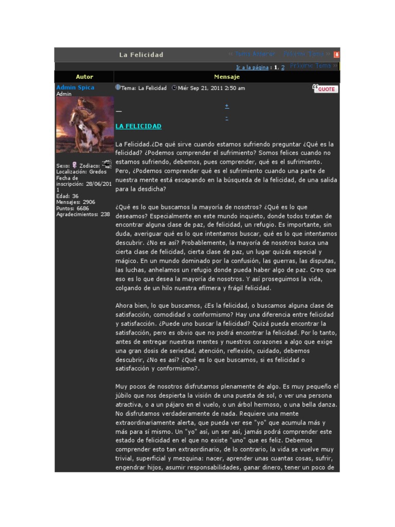 La Felicidad Pdf Felicidad Amor