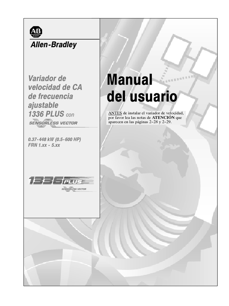 Manual de usuario 1336 Plus Allen-Bradley | PDF | Transformador ...