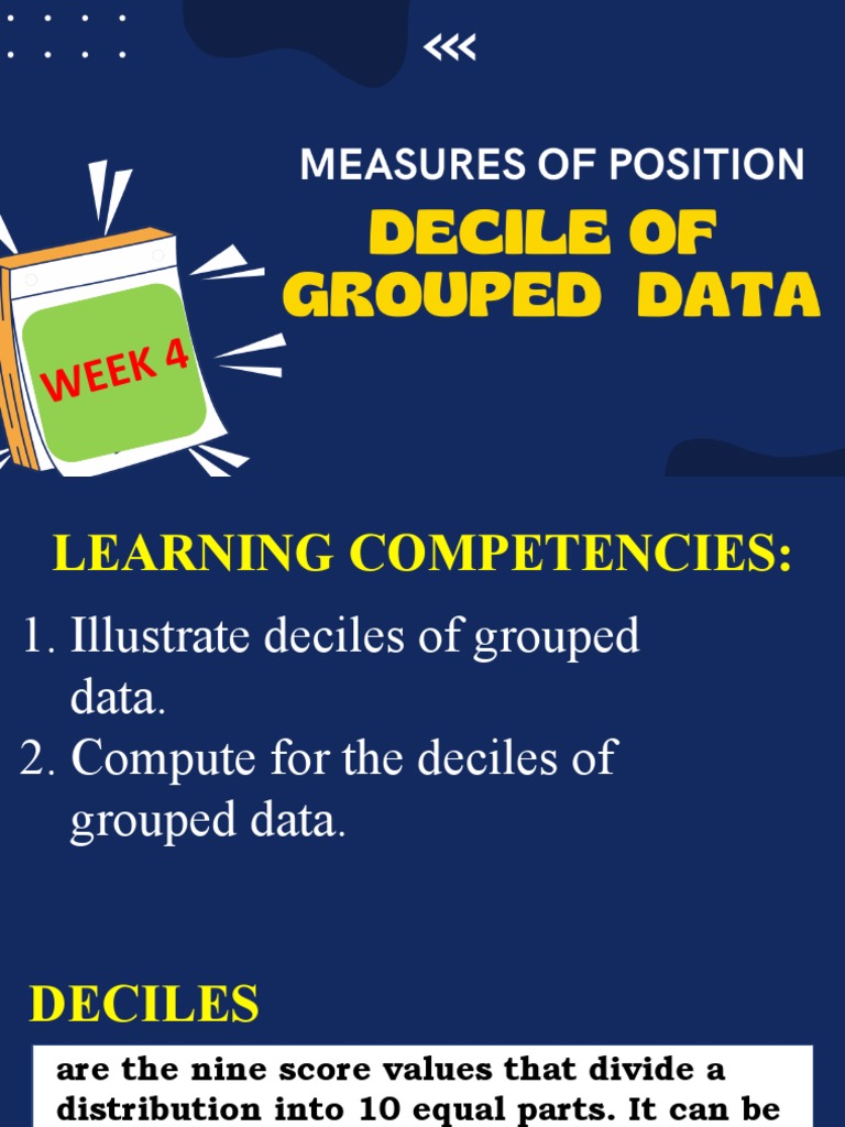 Decile of Grouped Data | PDF | Statistics | Sampling (Statistics)