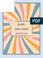 RPMS Annotations | PDF | Educational Psychology | Education Theory