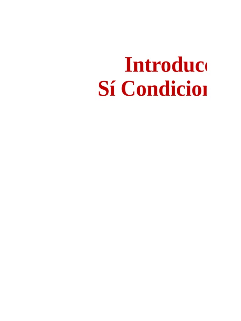 Ei Introduccion Al Si Condicional Simple Ejemplo 3 | PDF | Matemáticas
