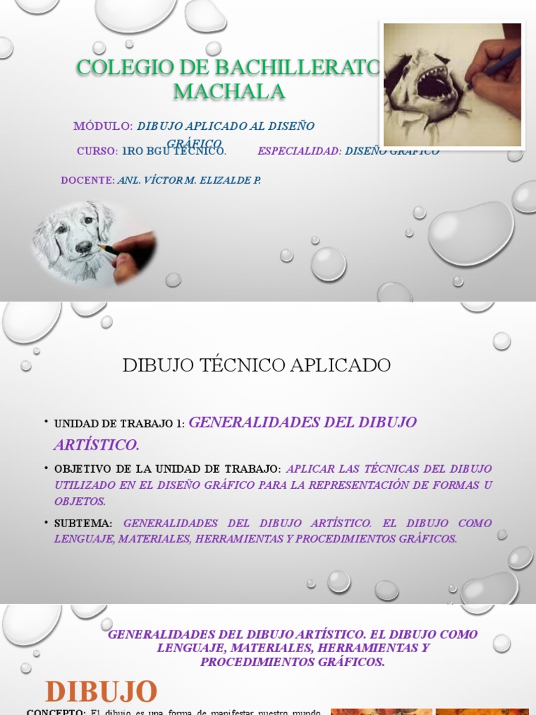 Clase 1 1ro DG Concepto-Dibujo-Tipos | PDF | Dibujo | Las artes