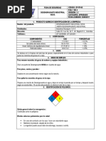 Hoja de Seguridad Suavizante-de-Telas - Suavitel | PDF | Administración ...
