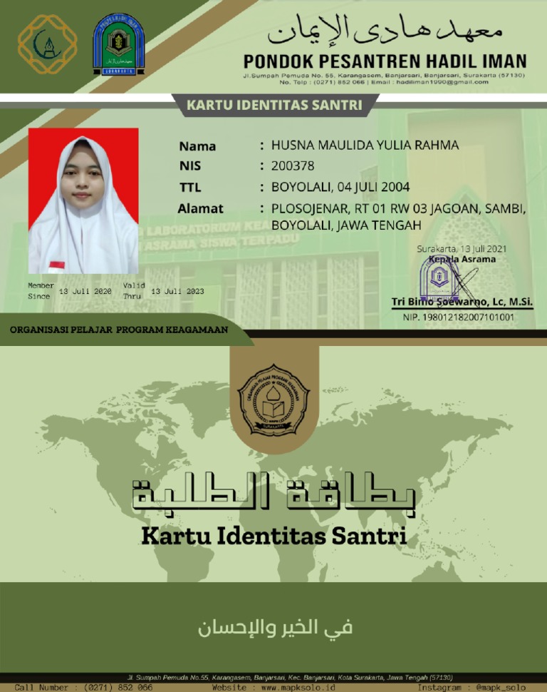 Husna Maulida Yulia Rahma - KTA | PDF