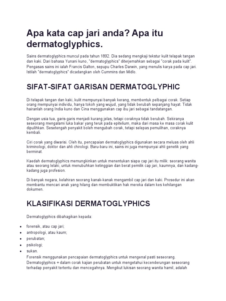 Apa Kata Cap Jari Anda | PDF | Ilmu Sosial