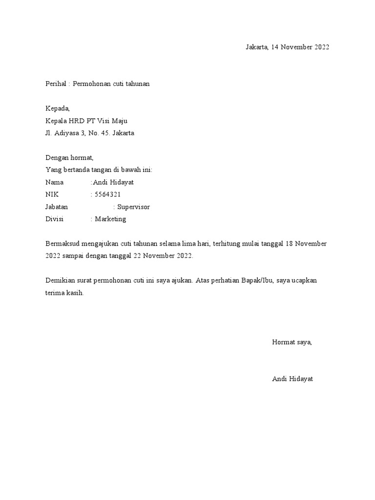 Contoh Surat Sistem Subjek | PDF | Karier & Perkembangan | Bisnis