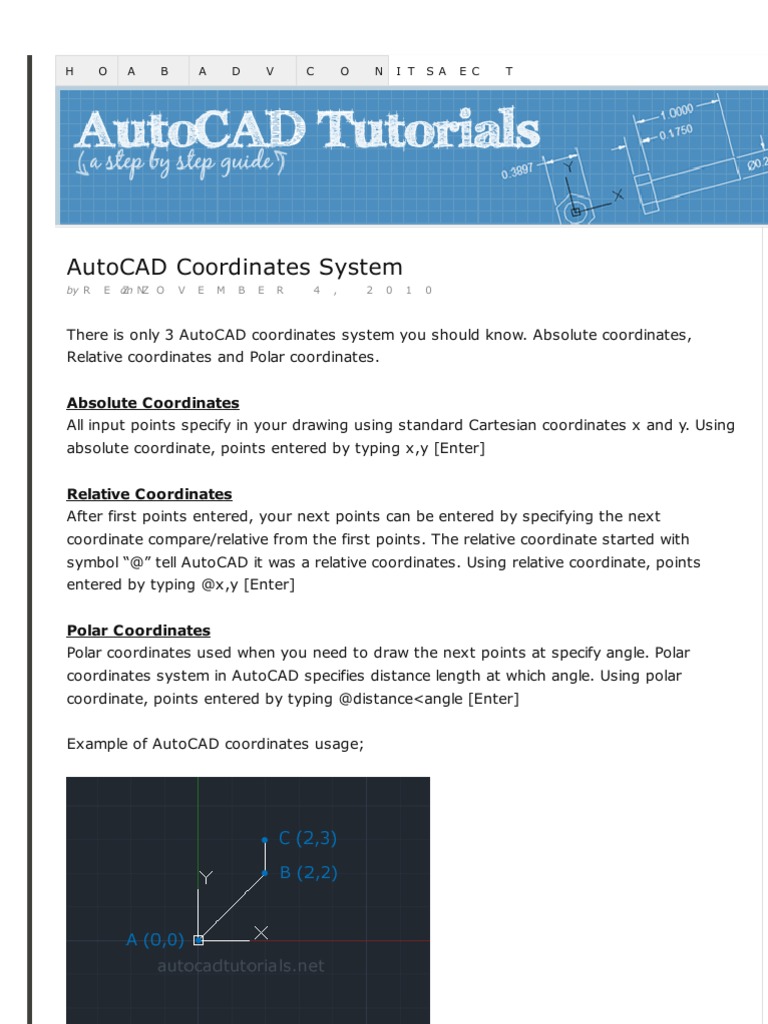 Basic Autocad Tutorial | PDF